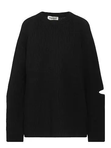 A PAPER KID Merino Wool And Cashmere Sweater - Black