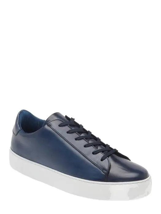 G BROWN Ace Low Top Leather Sneaker - Blue