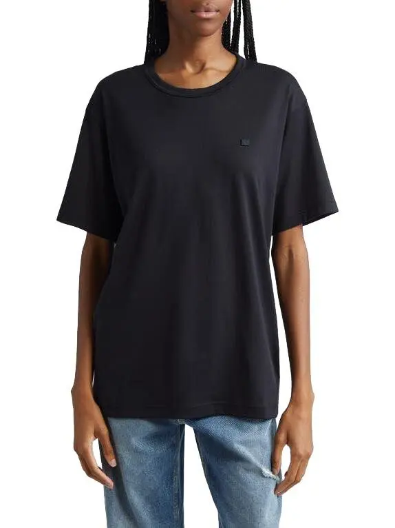 Acne Studios Nash Face Patch T-shirt - Black