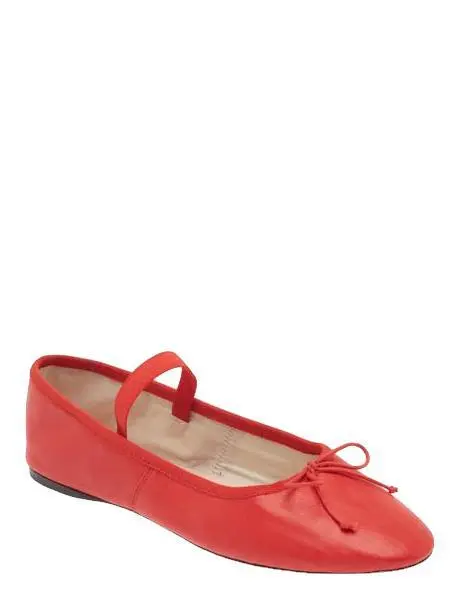 LOEFFLER RANDALL Leonie Ballet Flat - Red
