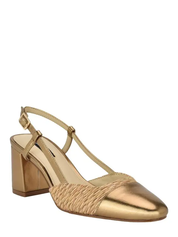 Nine West Unda Slingback Pumps - Bronze