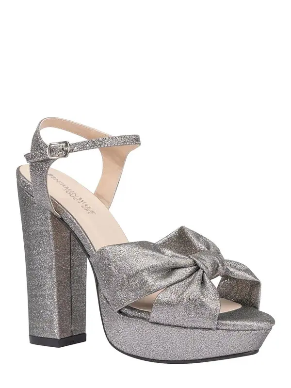 TOUCH UPS Sailor Platform Sandals - Pewter