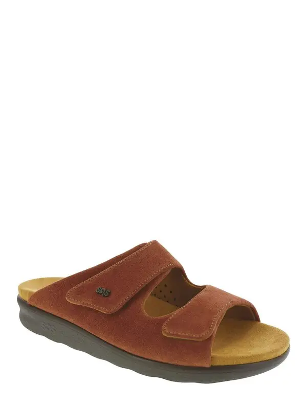 SAS Cozy Slide Sandal - Rust