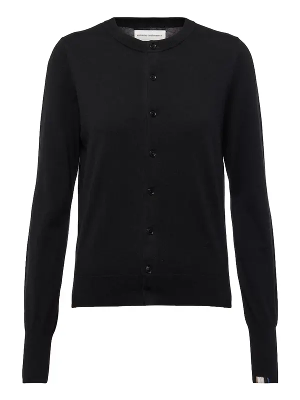 EXTREME CASHMERE X Little Bit Cardigan - Black