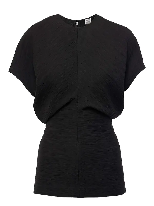 TOTEME Gathered Pleated Top - Black