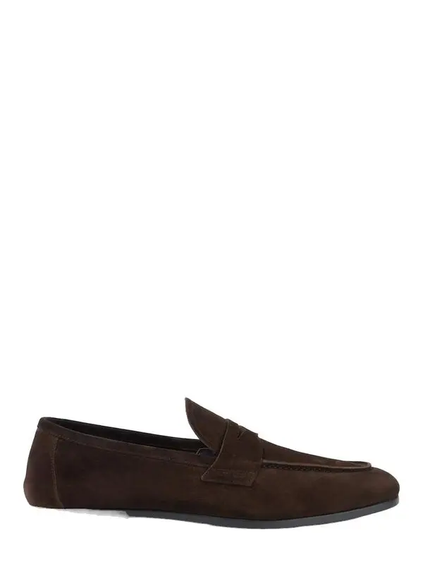 TOM FORD Sean Suede Loafers - Brown