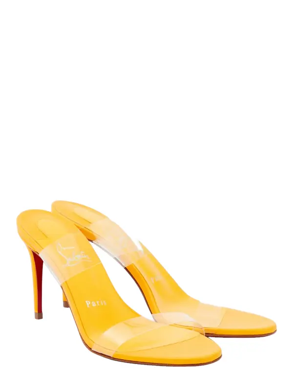 CHRISTIAN LOUBOUTIN Just Nothing 85 Mules - Transparent