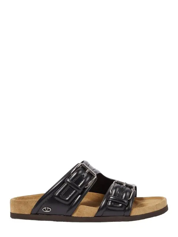 Valentino Garavani Fussfriend Leather Sandals - Black