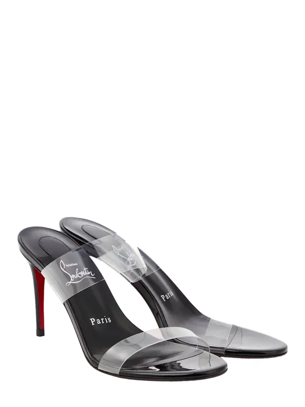 CHRISTIAN LOUBOUTIN Just Nothing 85 Mules - Transparent