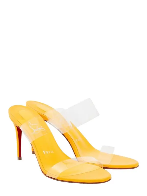 CHRISTIAN LOUBOUTIN Just Nothing Pvc Mules - Transparent