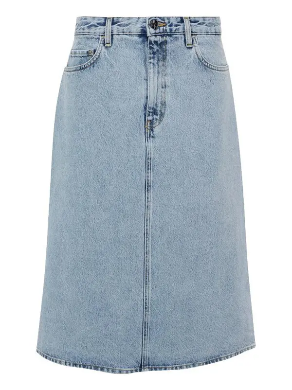 TOTEME Denim Midi Skirt - Blue