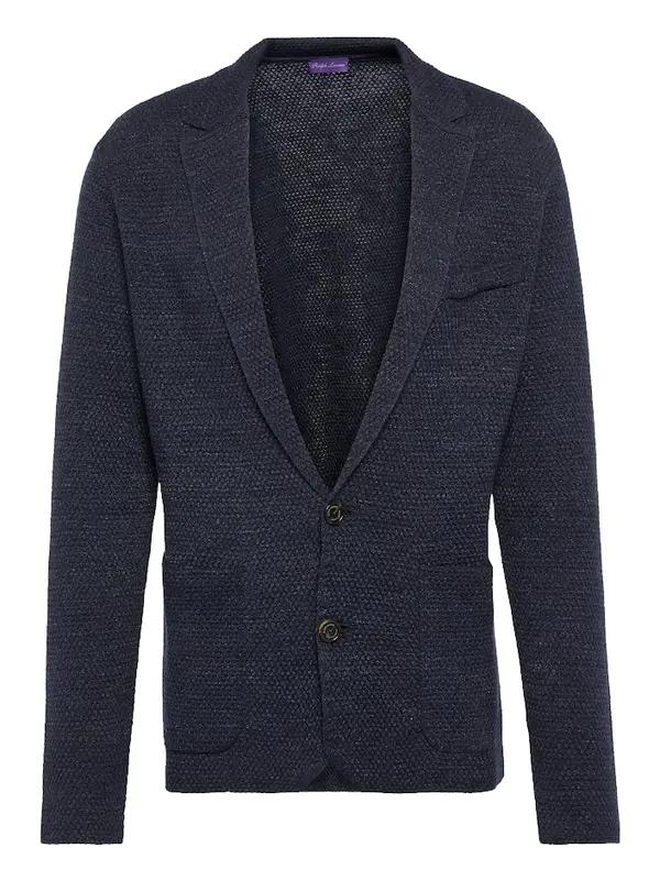 Ralph Lauren Linen-blend Cardigan - Blue