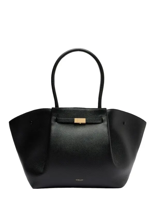 DEMELLIER Leather Tote Bag - Black