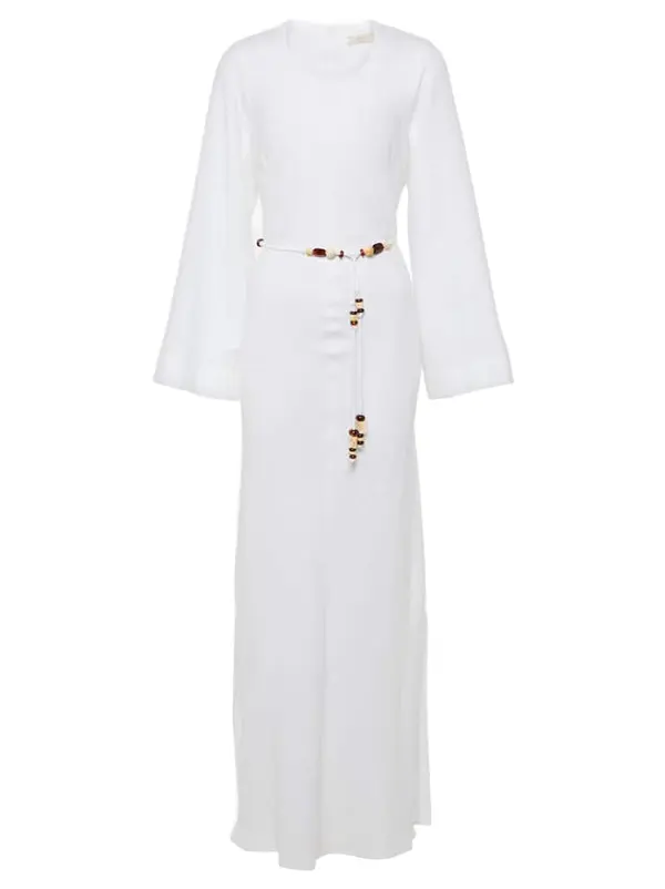 Faithfull The Brand Galea Linen Maxi Dress - White