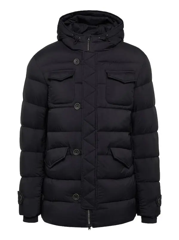 Herno Hooded Down Jacket - Black