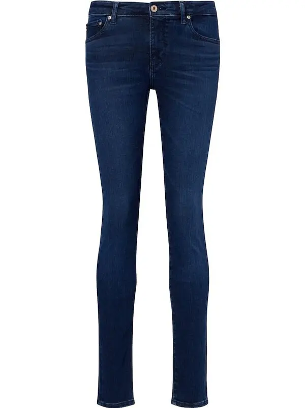 Ag Prima High-rise Skinny Jeans - Blue