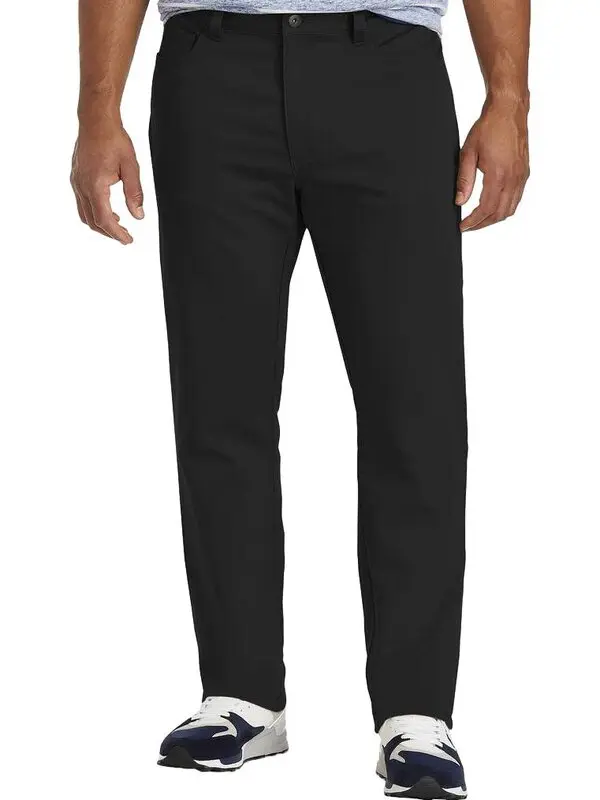 TRUE NATION BY DXL Big & Tall 5-pocket Stretch Twill Pants - Midnight Black