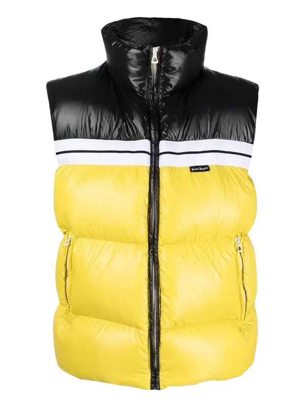 Palm Angels Classic Track Puffed Vest - Yellow