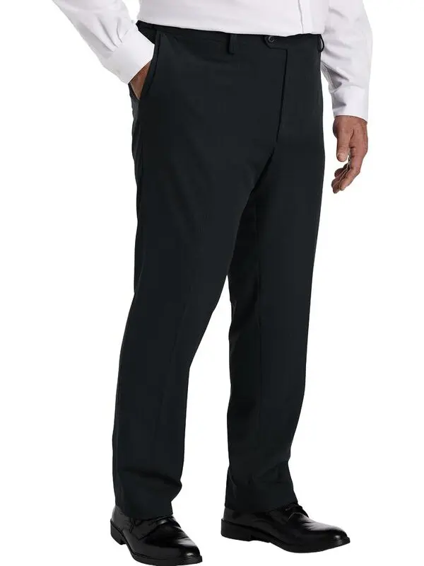 OAK HILL BY DXL Easy Stretch Dress Pants - Black