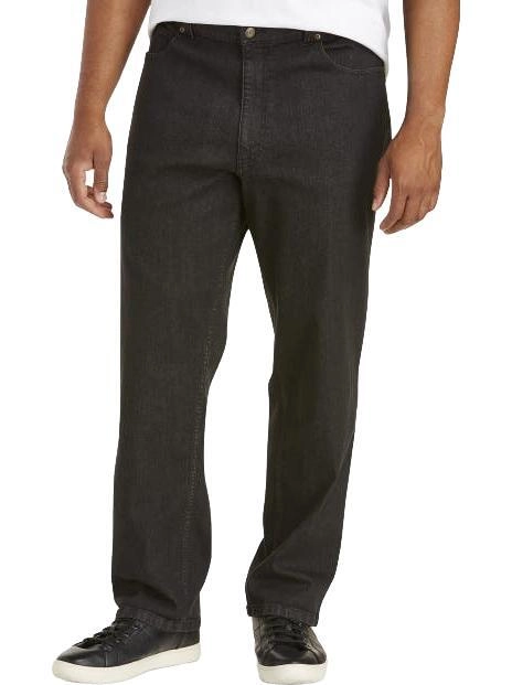 HARBOR BAY BY DXL Big & Tall Relaxed Fit Stretch Jeans - Basic Blue Wash