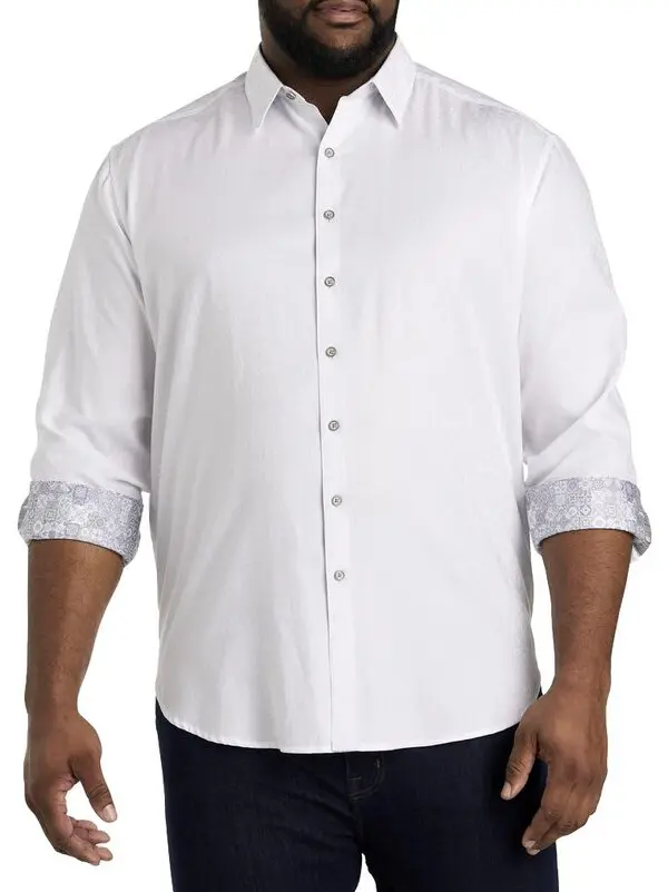 ROBERT GRAHAM BY DXL Luther Tonal Sport Shirt - Navy