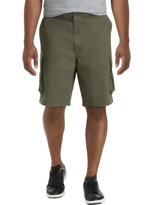 TRUE NATION BY DXL Relaxed-fit Cargo Shorts - Dark Olive