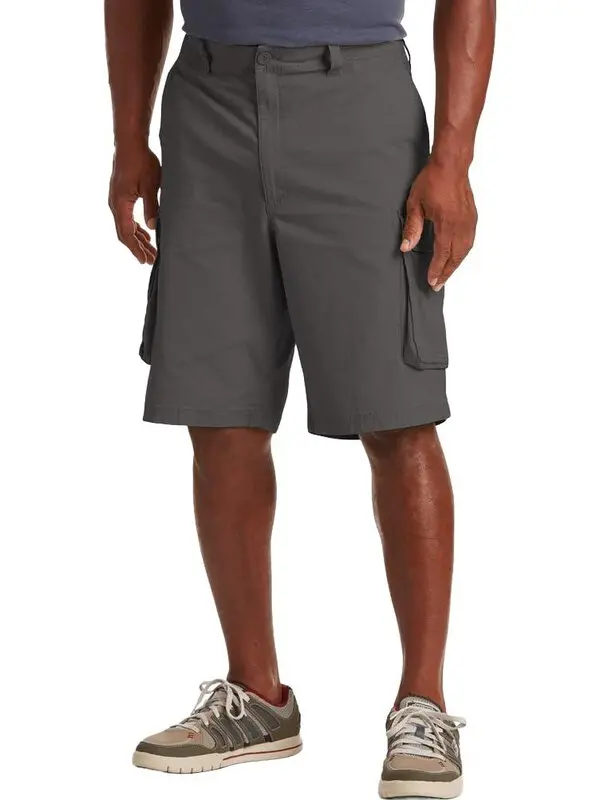 TRUE NATION BY DXL Ripstop Cargo Shorts - Grey