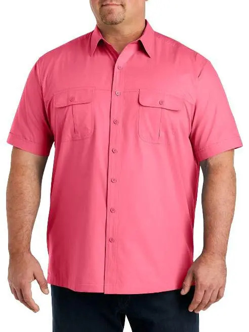 HARBOR BAY BY DXL Co-pilot Sport Shirt - Pink Lemonade