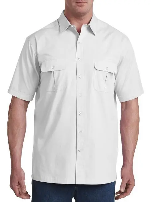 HARBOR BAY BY DXL Co-pilot Sport Shirt - White