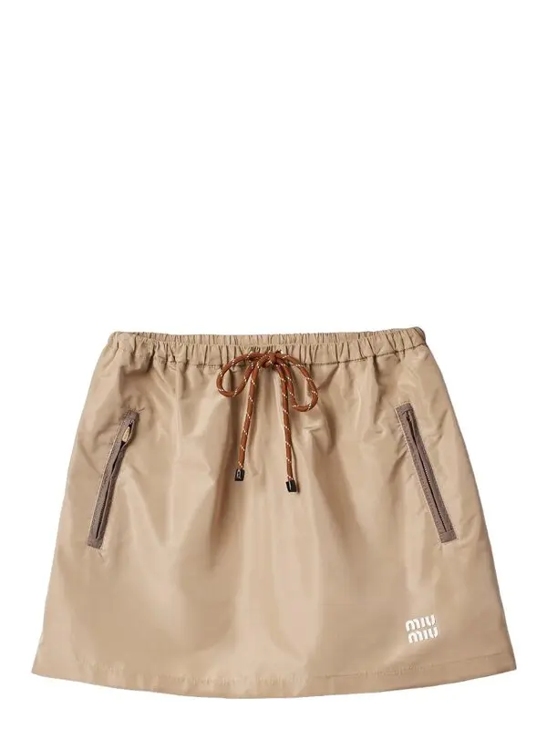 Miu Miu Technical Fabric Miniskirt - Cord