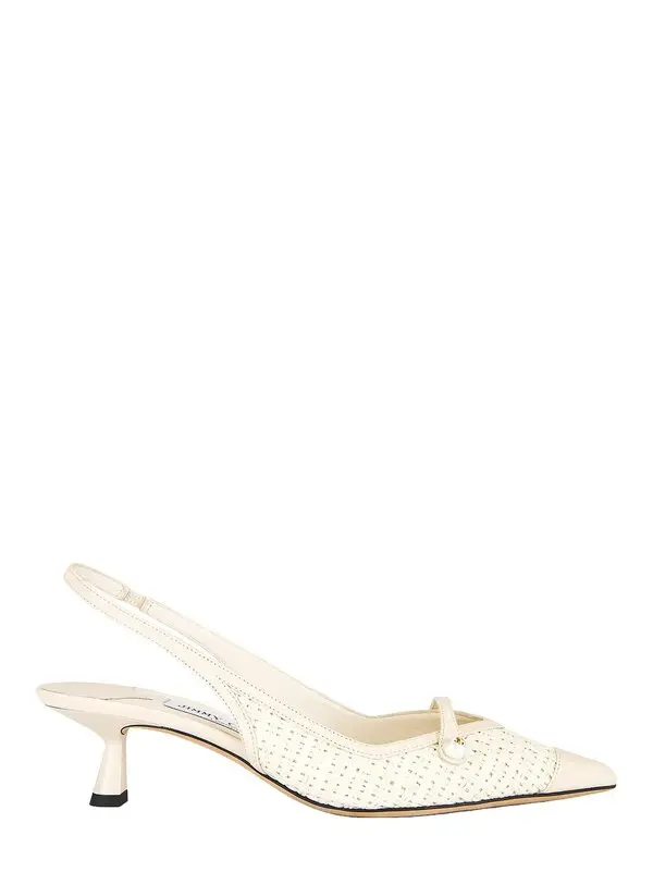 JIMMY CHOO Amita 45 Sandal - Latte