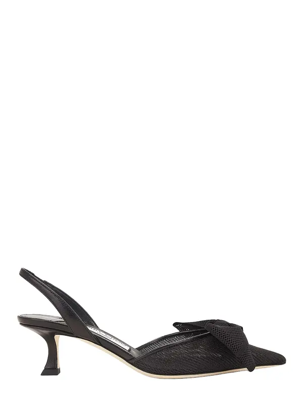 JIMMY CHOO Brook 50 Slingback Pump - Black Mix