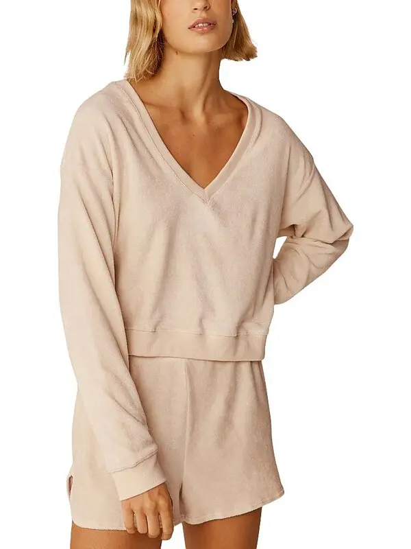 Beyond Yoga Tropez Sweatshirt - Pristine Cream