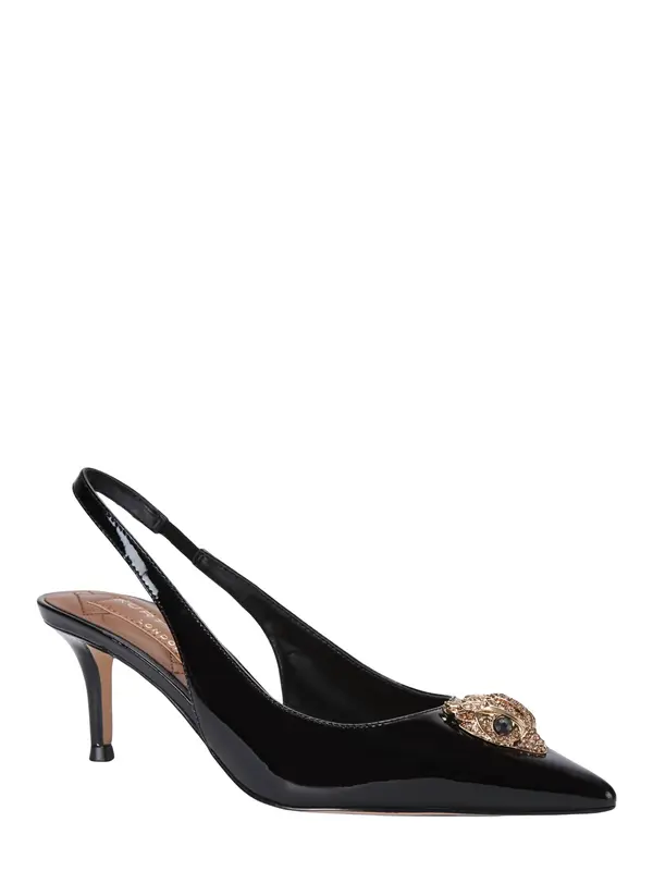 Kurt Geiger Patent Leather Belgravia Slingback Pumps - Black