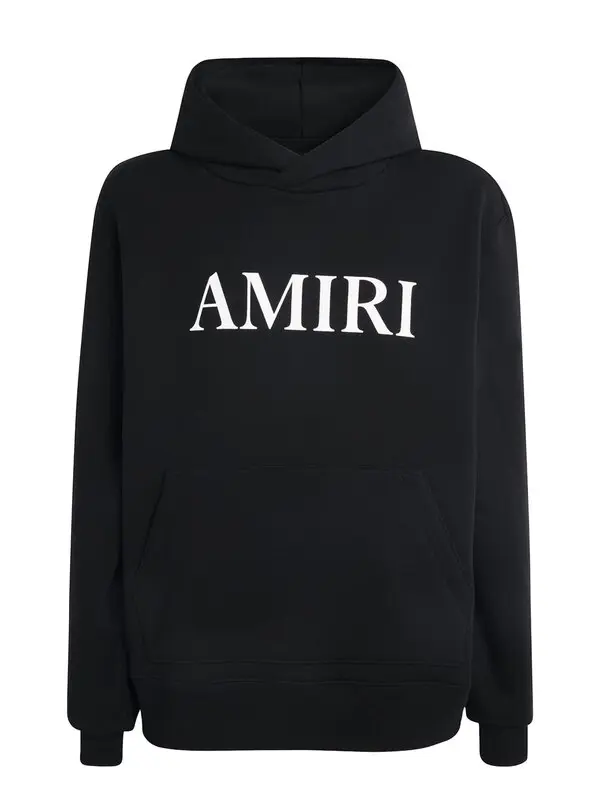 Amiri Cotton Logo Hoodie - Black