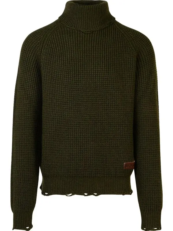 Dsquared2 Wool Turtleneck Sweater - Green