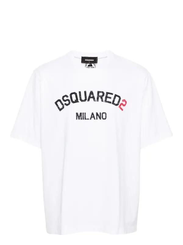 Dsquared2 Logo-print Cotton T-shirt - White