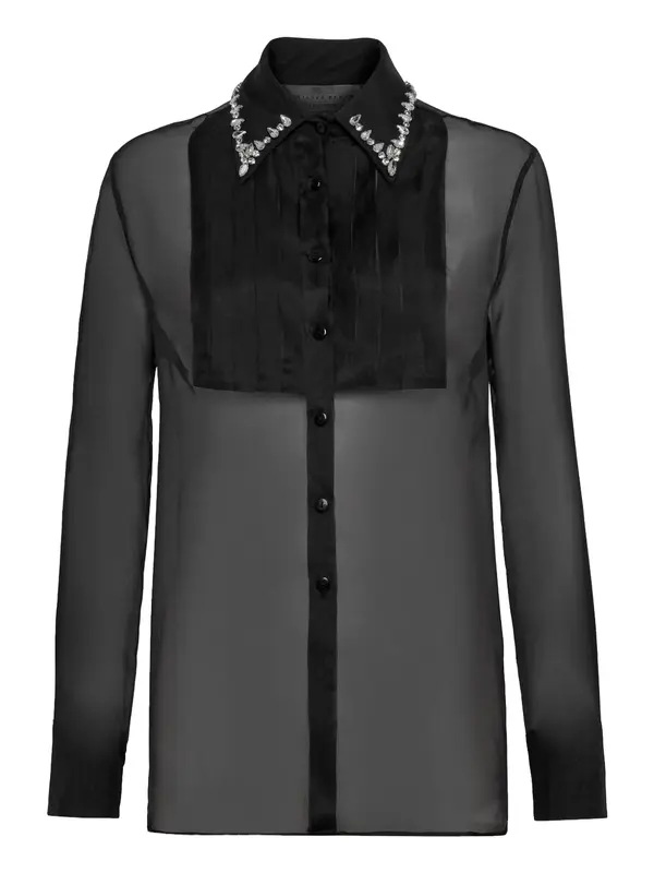Philipp Plein Embellished Shirt - Black