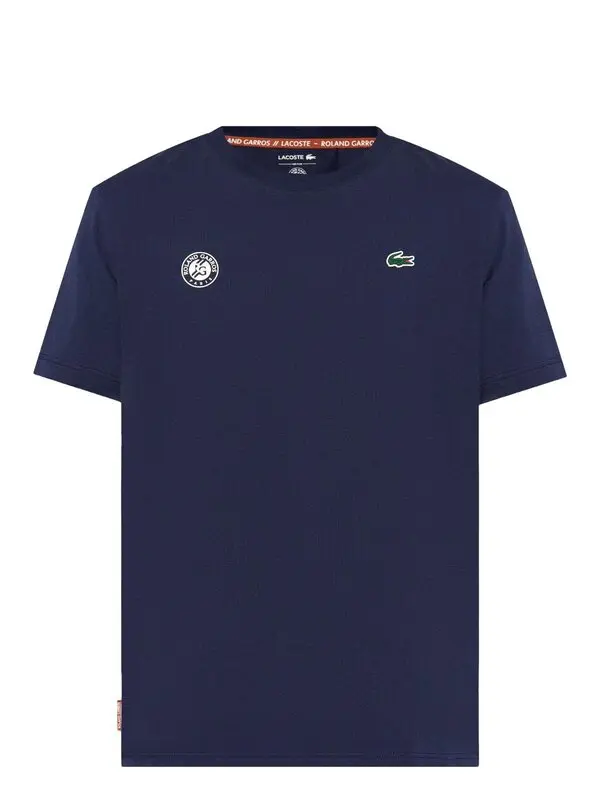Lacoste X Roland Garros Cotton T-shirt - Blue