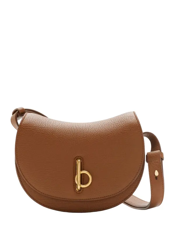 Burberry Rocking Horse Leather Crossbody Bag - Brown