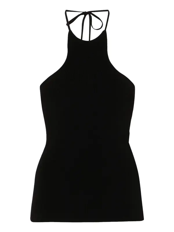 Isabel Marant Oracy Ribbed-knit Tank Top - Black