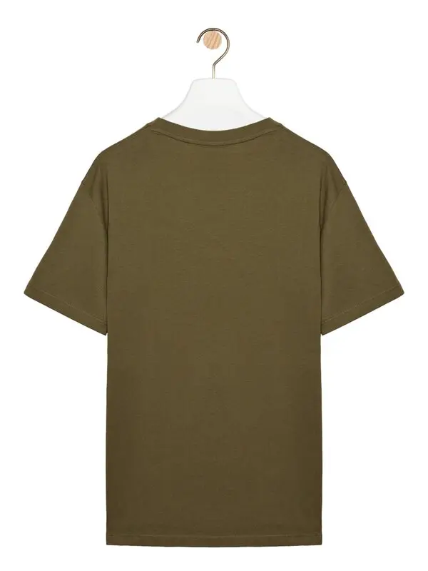 Loewe Relaxed Fit T-shirt In Cotton - Khaki Green