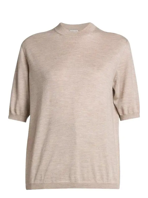 Bottega Veneta Short-sleeve Cashmere Sweater - Riverbed