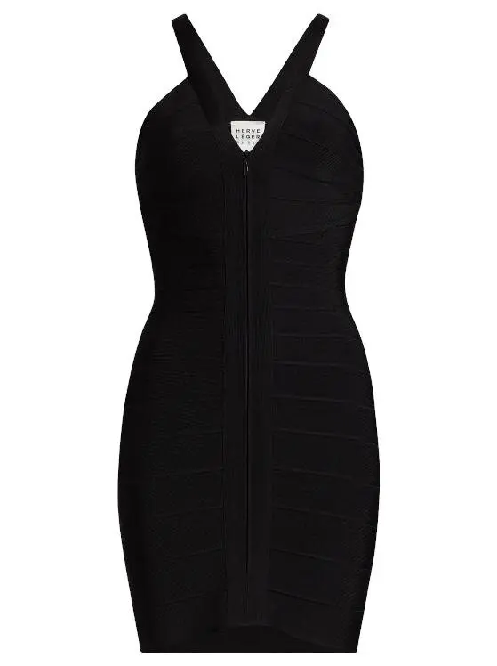 Herve Leger The Minnie Dress - Black