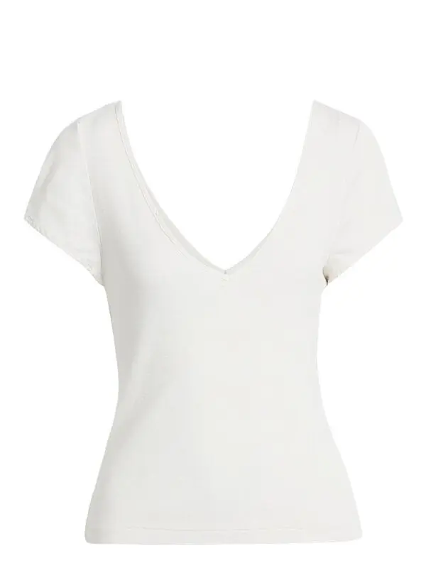 RE/DONE Cotton Jersey T-shirt - Ivory