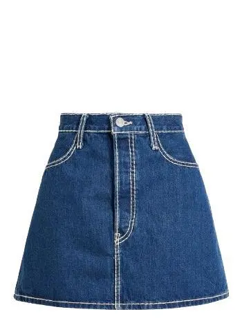 RE/DONE Denim Mini Skirt - Dark Denim
