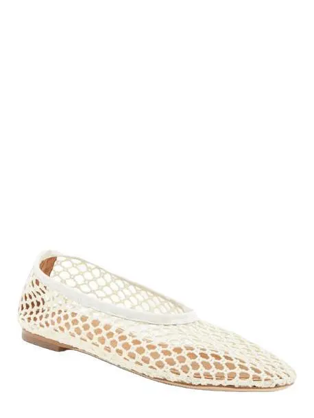Staud Alba Ballet Flat - Paper Netting
