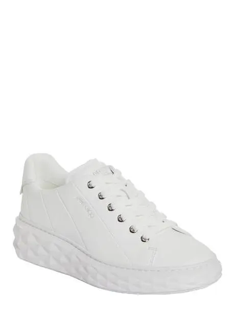 JIMMY CHOO Diamond Light Platform Sneakers - White/ White
