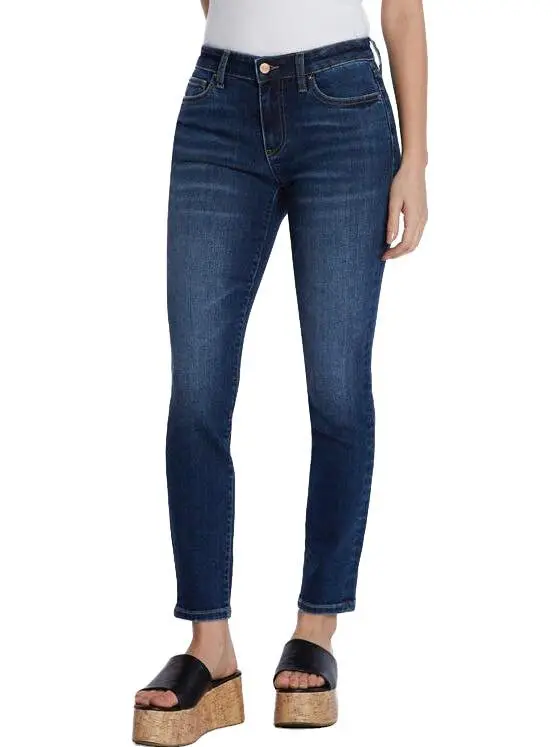 HINT OF BLU Mid-rise Skinny Jeans - Rocked Indigo