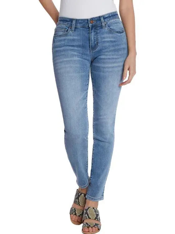 HINT OF BLU Mid-rise Skinny Jeans - Tumbled Blue